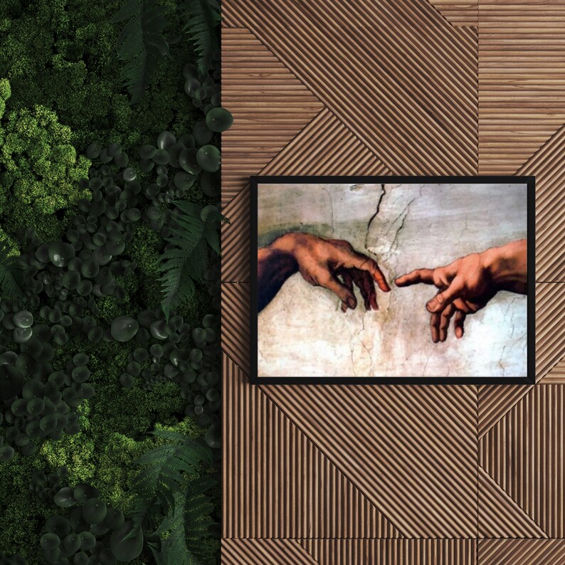 Michelangelo the Creation of Adam Canvas, Canvas Wall Decor - Etsy
