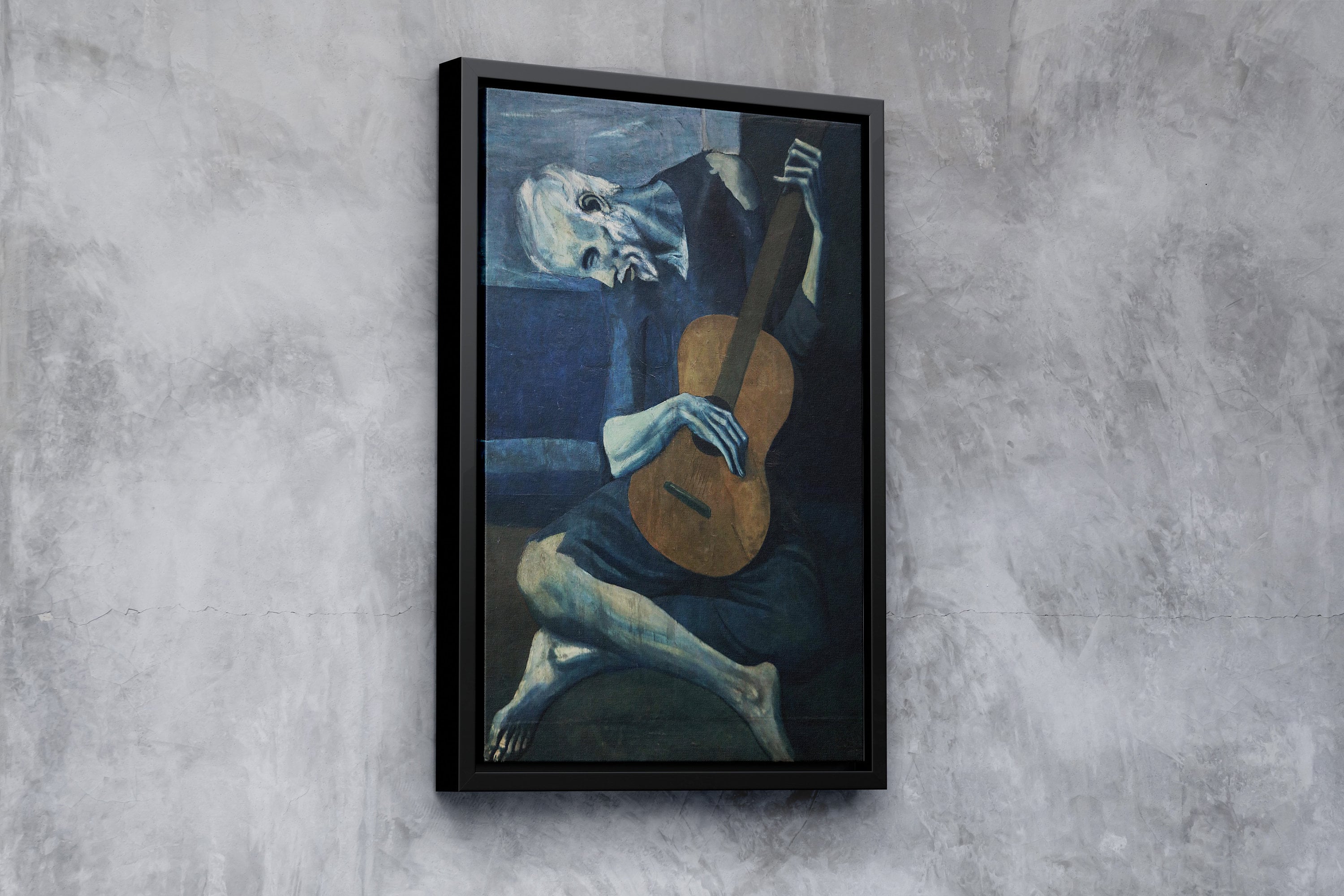 Picasso Old Guitarist Poster Canvas, Framed Picasso Art - Etsy