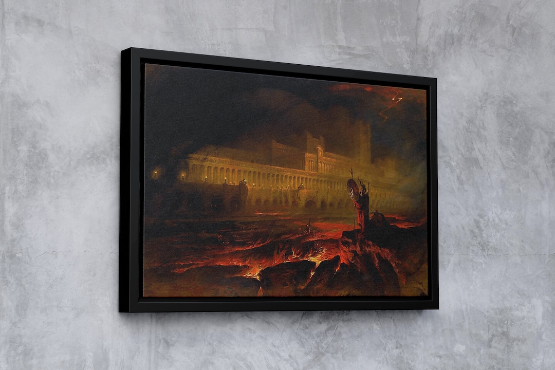 John Martin Canvas Wall Art John Martin Pandemonium, Louvre (1841 ...