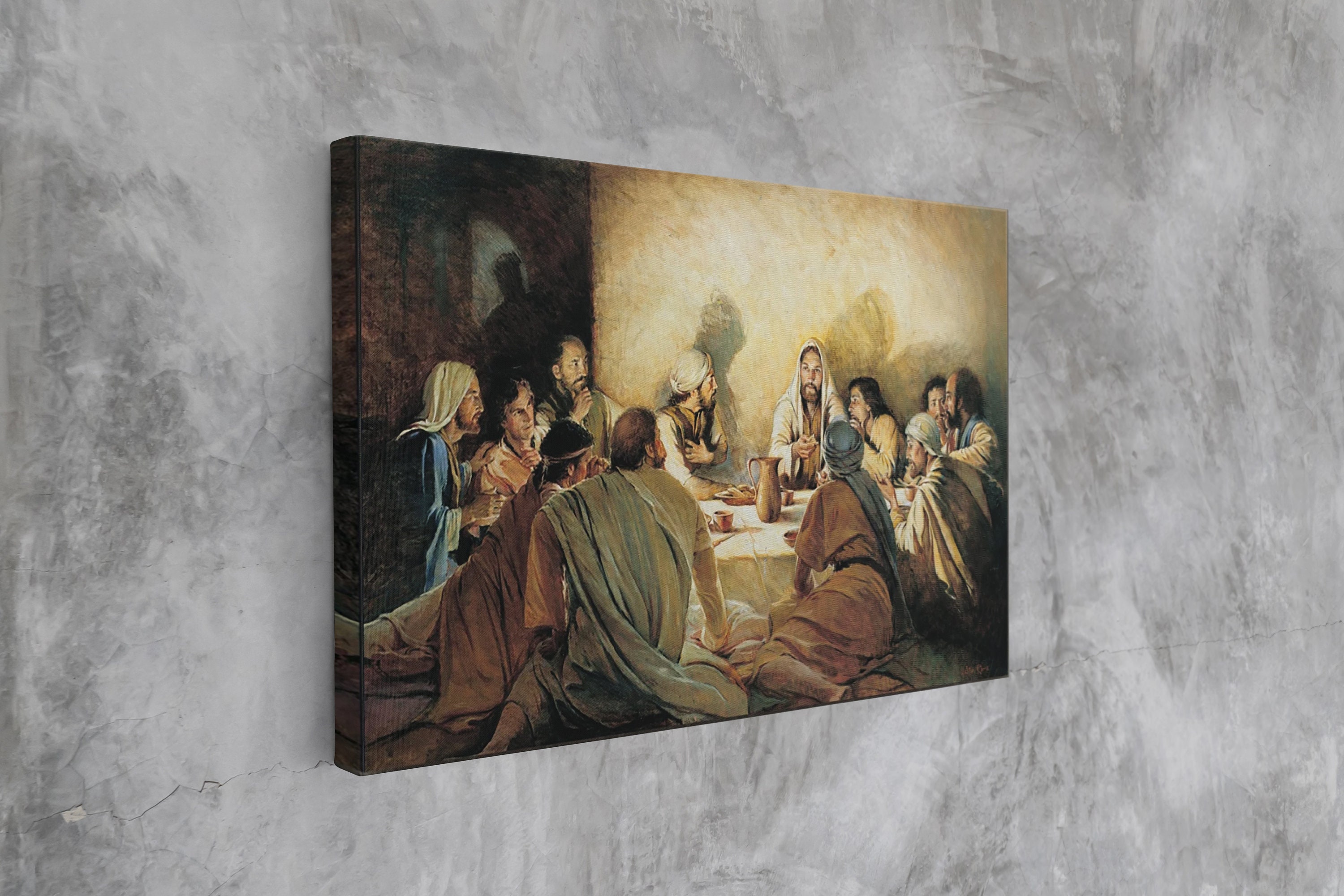 Last Supper Canvas Wall Art ,last Supper Wall Decor ,christian Canvas ...