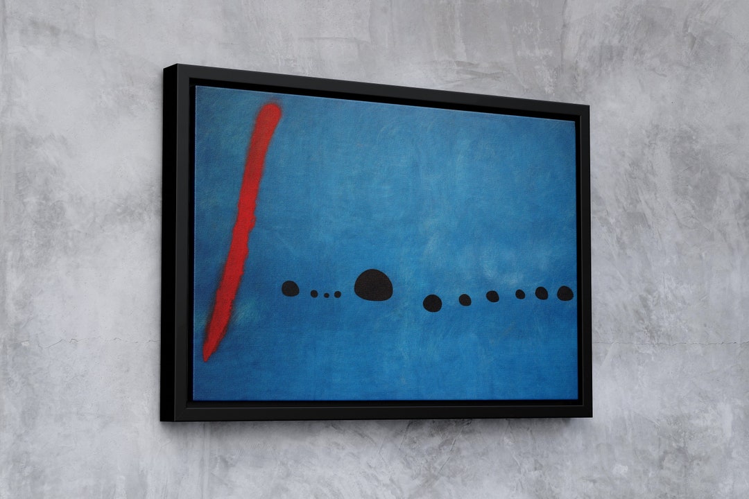 Joan Miro Exhibition Canvas ,blue II , Museum Artist ,large Floating ...