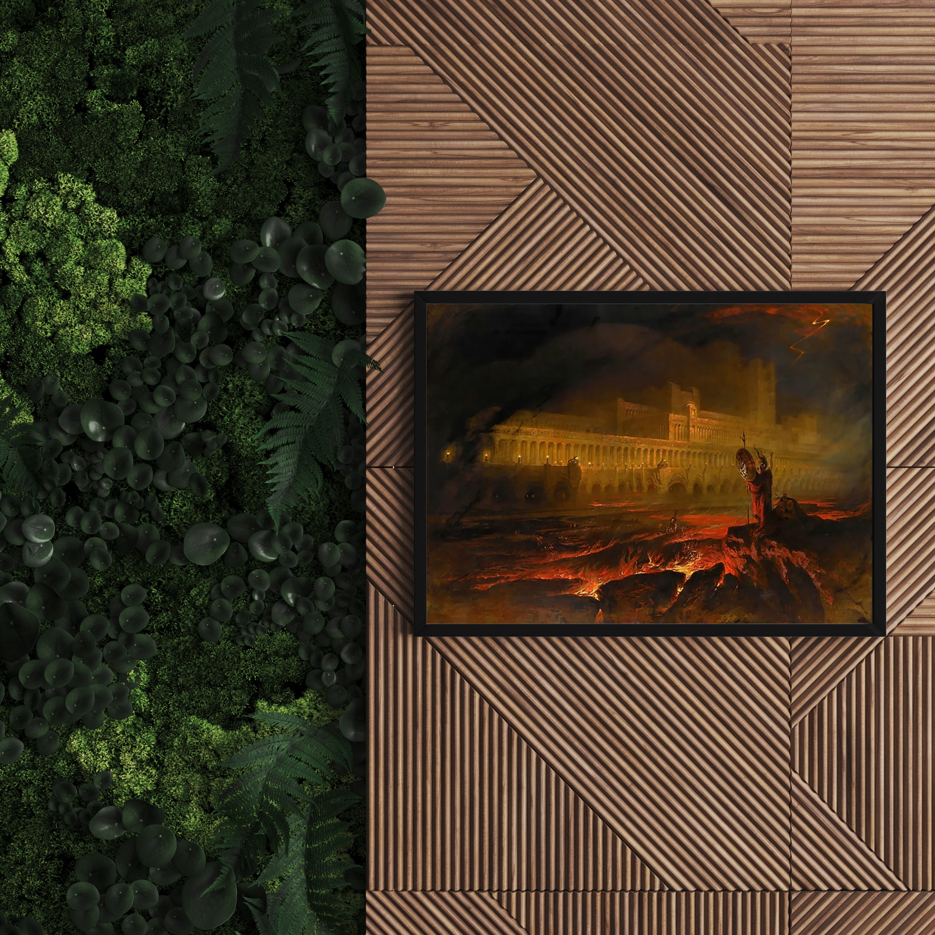 John Martin Canvas Wall Art John Martin Pandemonium, Louvre 1841 Poster ...