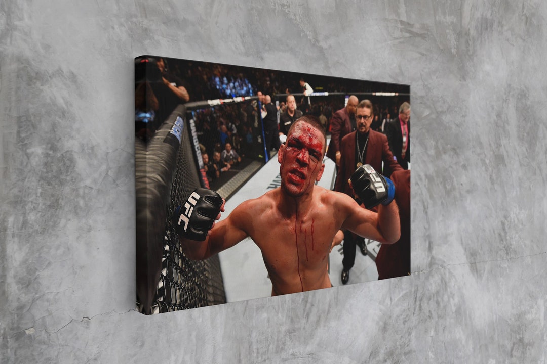 Nate Diaz Canvas Wall Art, Nate Diaz Canvas Print Art, Nate Diaz Canvas ...