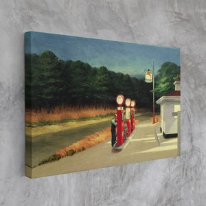 Gas 1940 by Edward Hopper Poster, Exhibition Poster, Vintage Poster ...