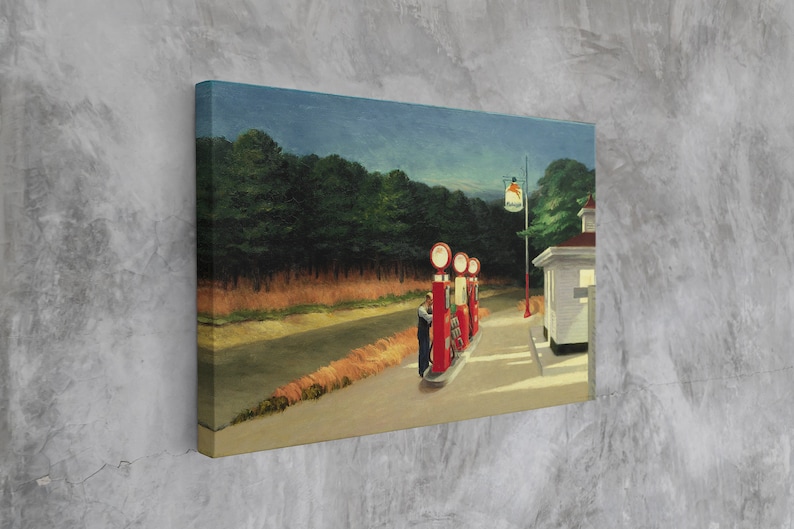 Gas 1940 by Edward Hopper Poster, Exhibition Poster, Vintage Poster ...