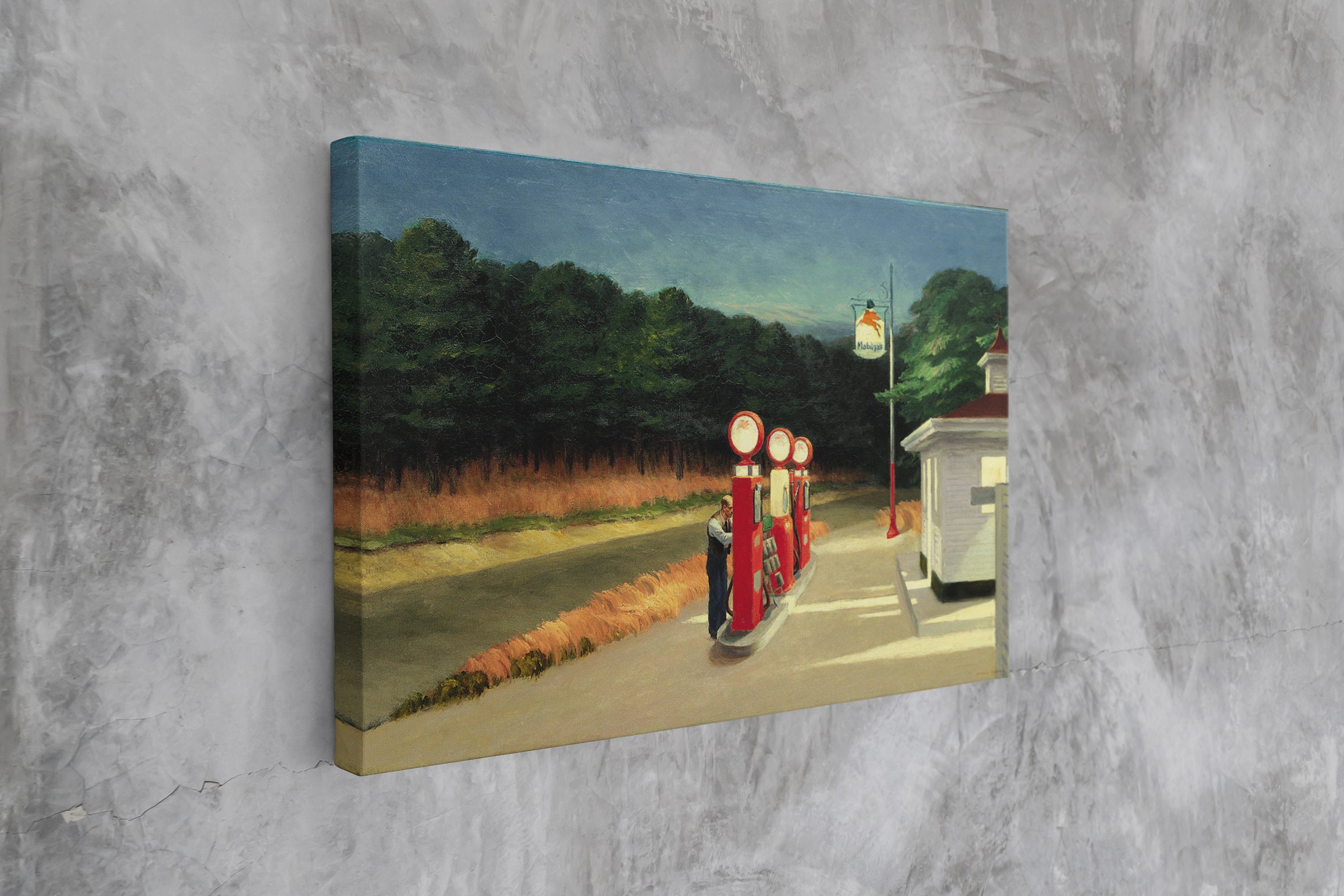 Gas 1940 by Edward Hopper Poster, Exhibition Poster, Vintage Poster ...