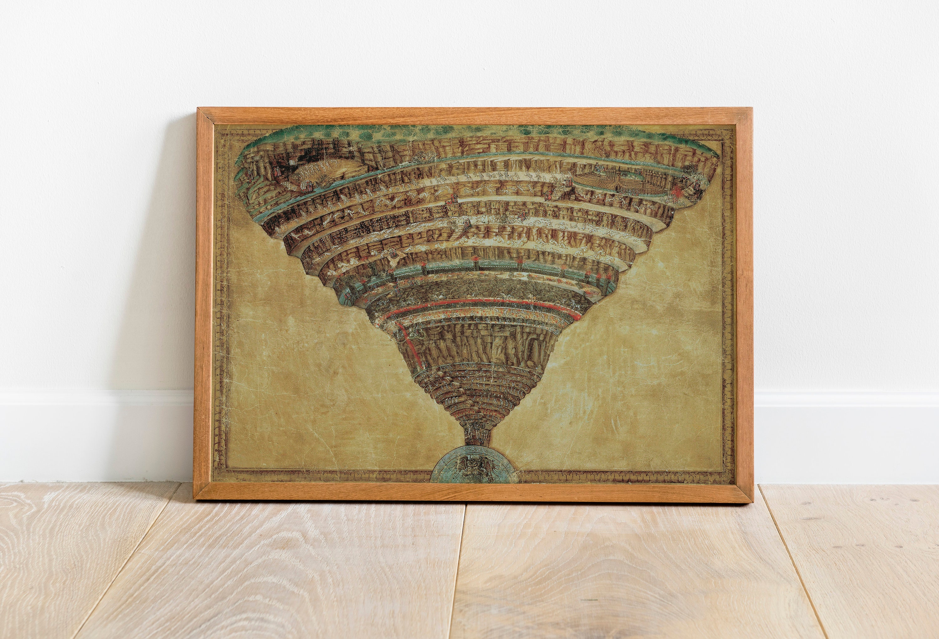 Sandro Botticelli : the Map of Hell Dante the Divine Comedy 1485 - Etsy