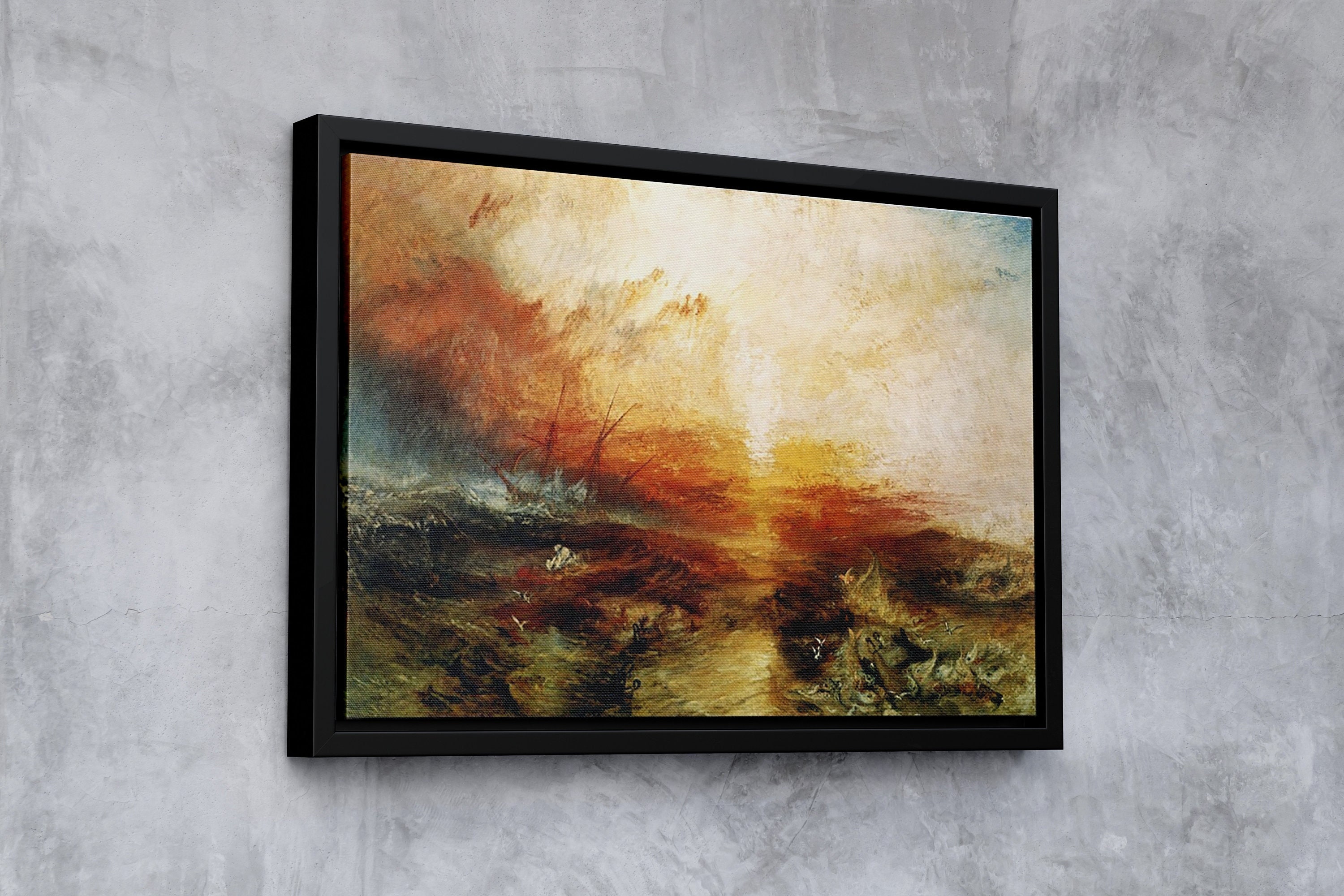 Joseph Mallord William Turner Slave Ship 1840 Canvas Wall Art ,modern ...
