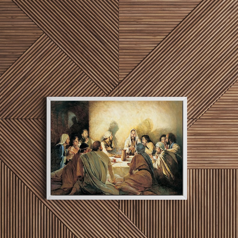 Last Supper Canvas Wall Art ,last Supper Wall Decor ,christian Canvas ...