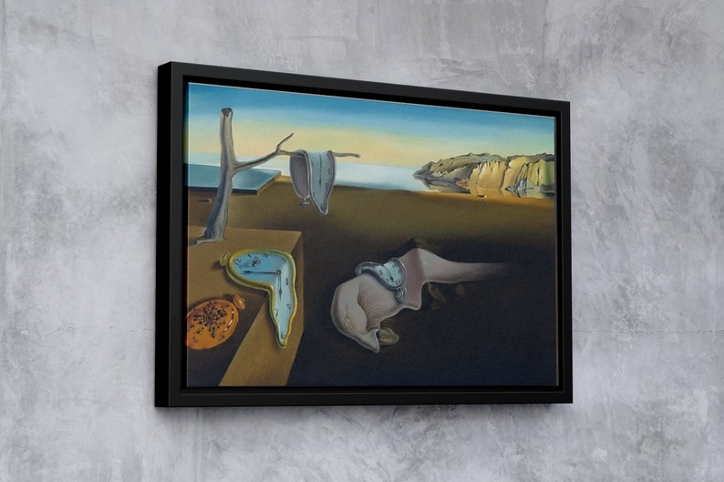 Salvador Dali Canvas, the Persistence of Memory Picture Canvas ,melting ...