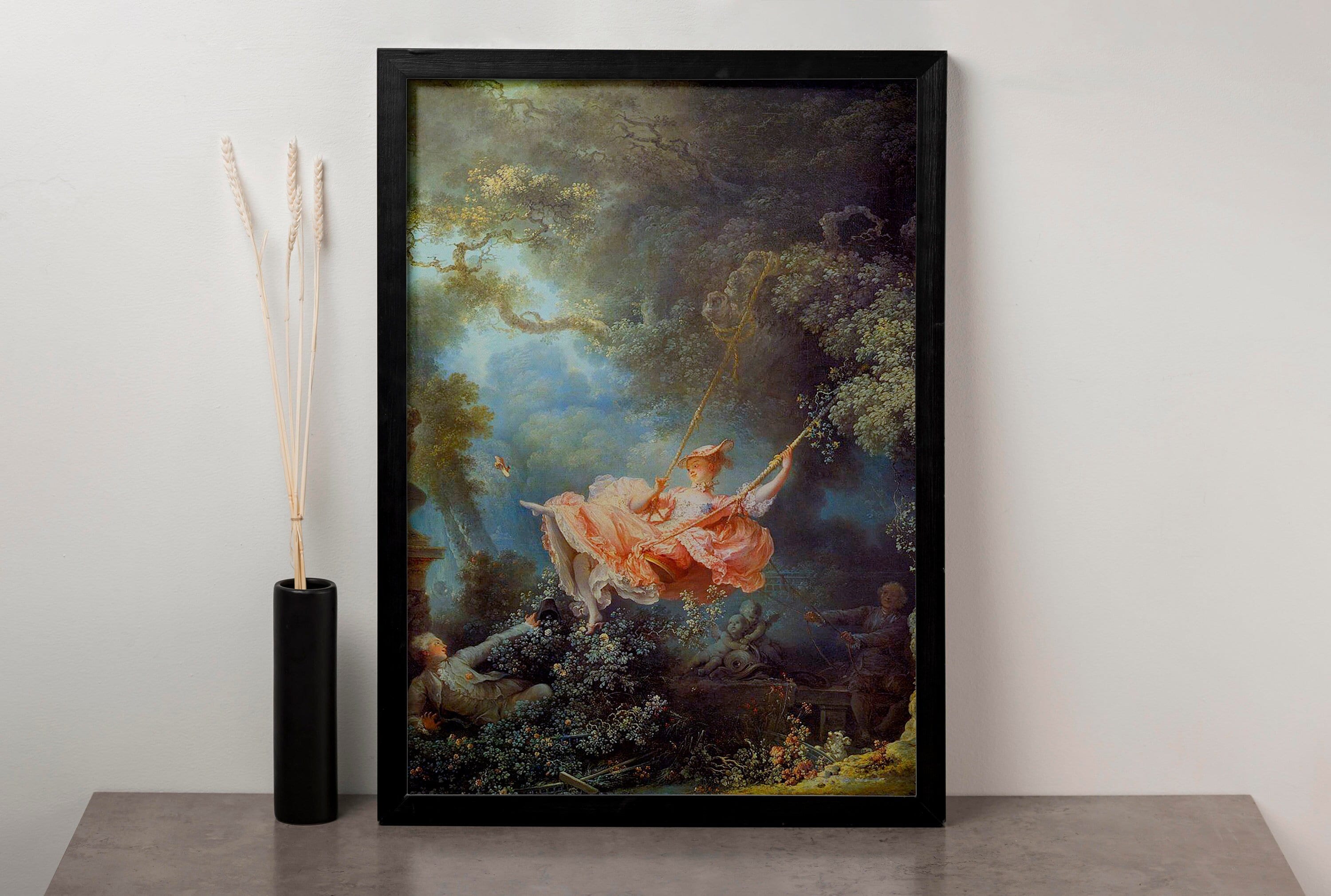 Jean-honoré Fragonard Canvas/the Swing 1767, Framed Canvas - Etsy