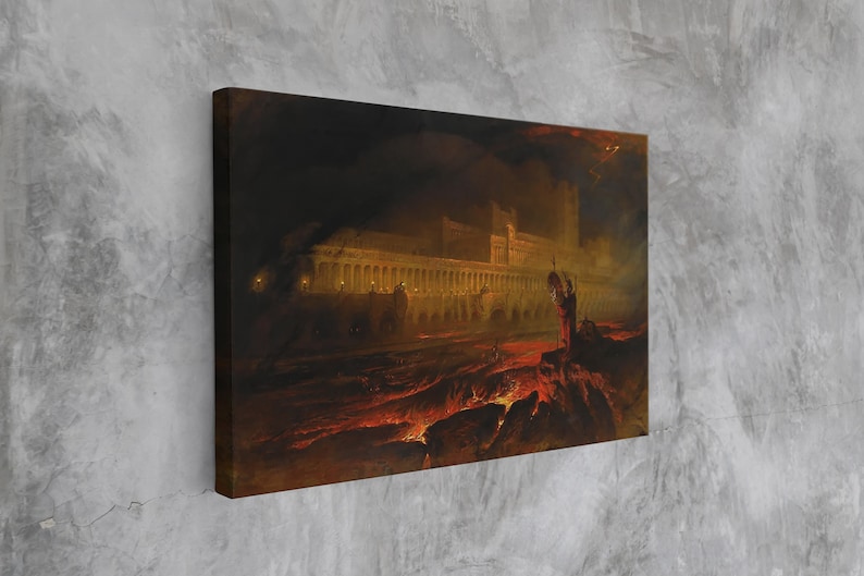 John Martin Canvas Wall Art John Martin Pandemonium, Louvre (1841 ...