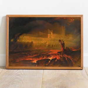 John Martin Canvas Wall Art John Martin Pandemonium, Louvre (1841 ...