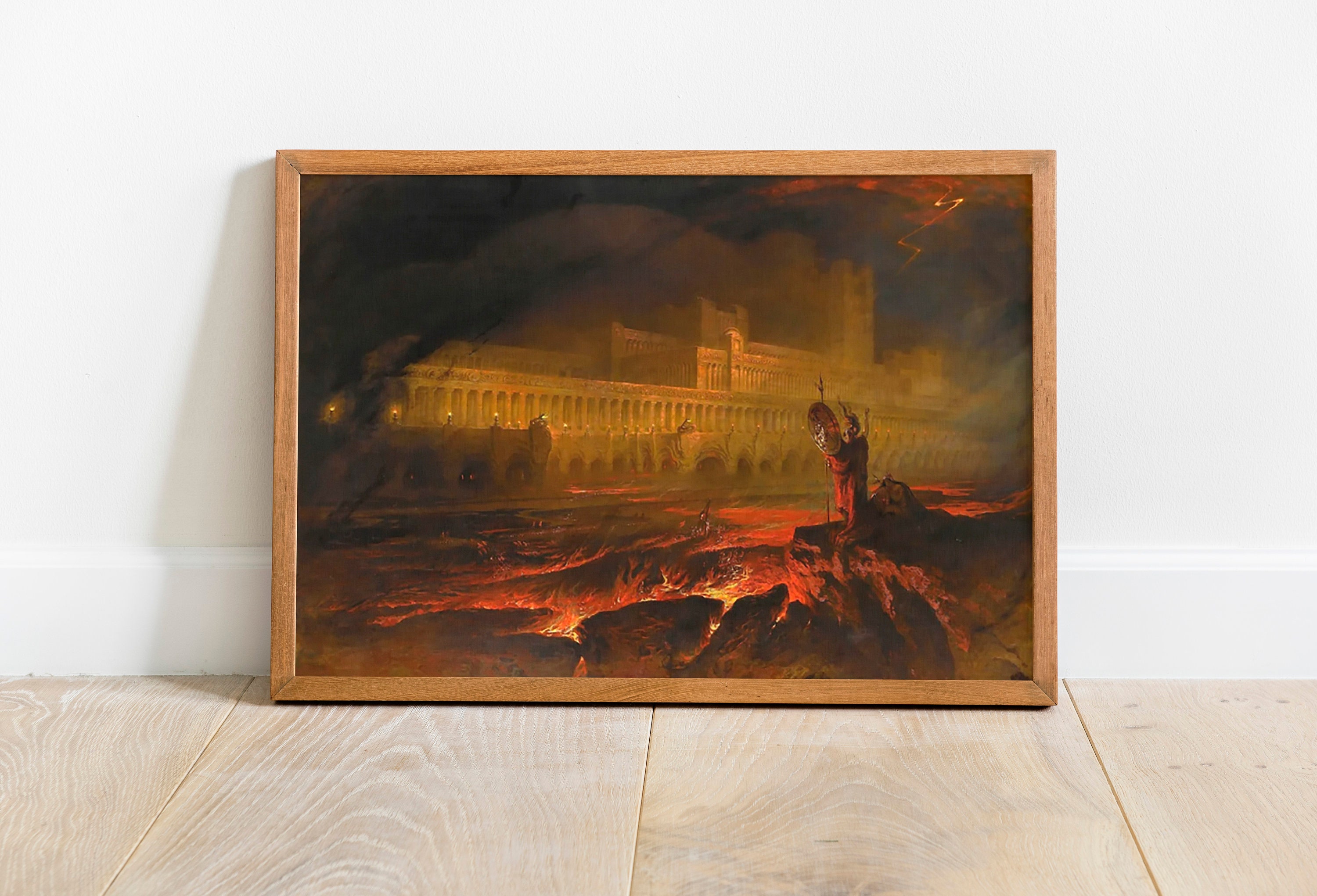 John Martin Canvas Wall Art John Martin Pandemonium, Louvre 1841 Poster ...