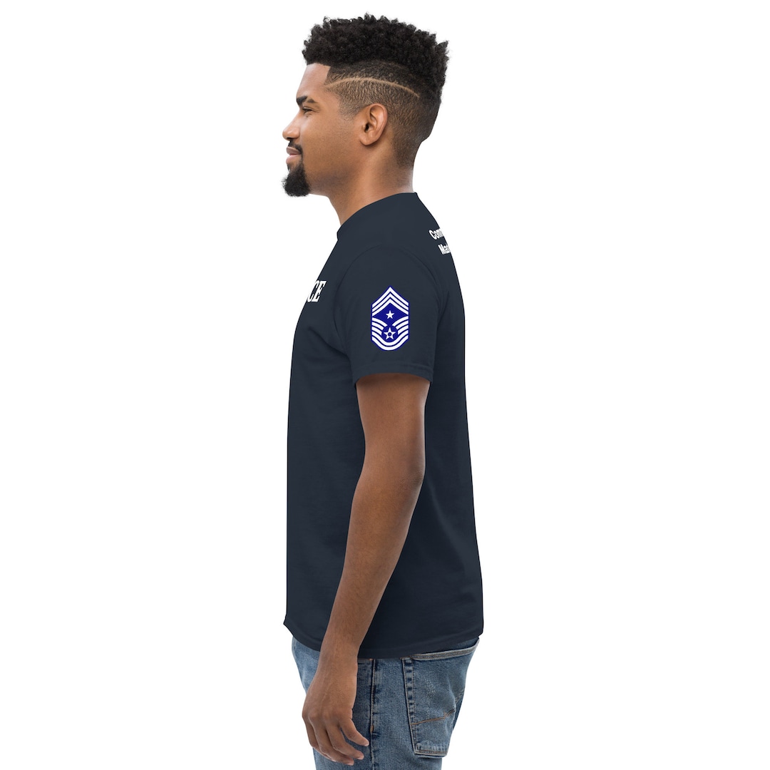 Men's Classic Military Army T-shirt With Military Rank Insignia ...