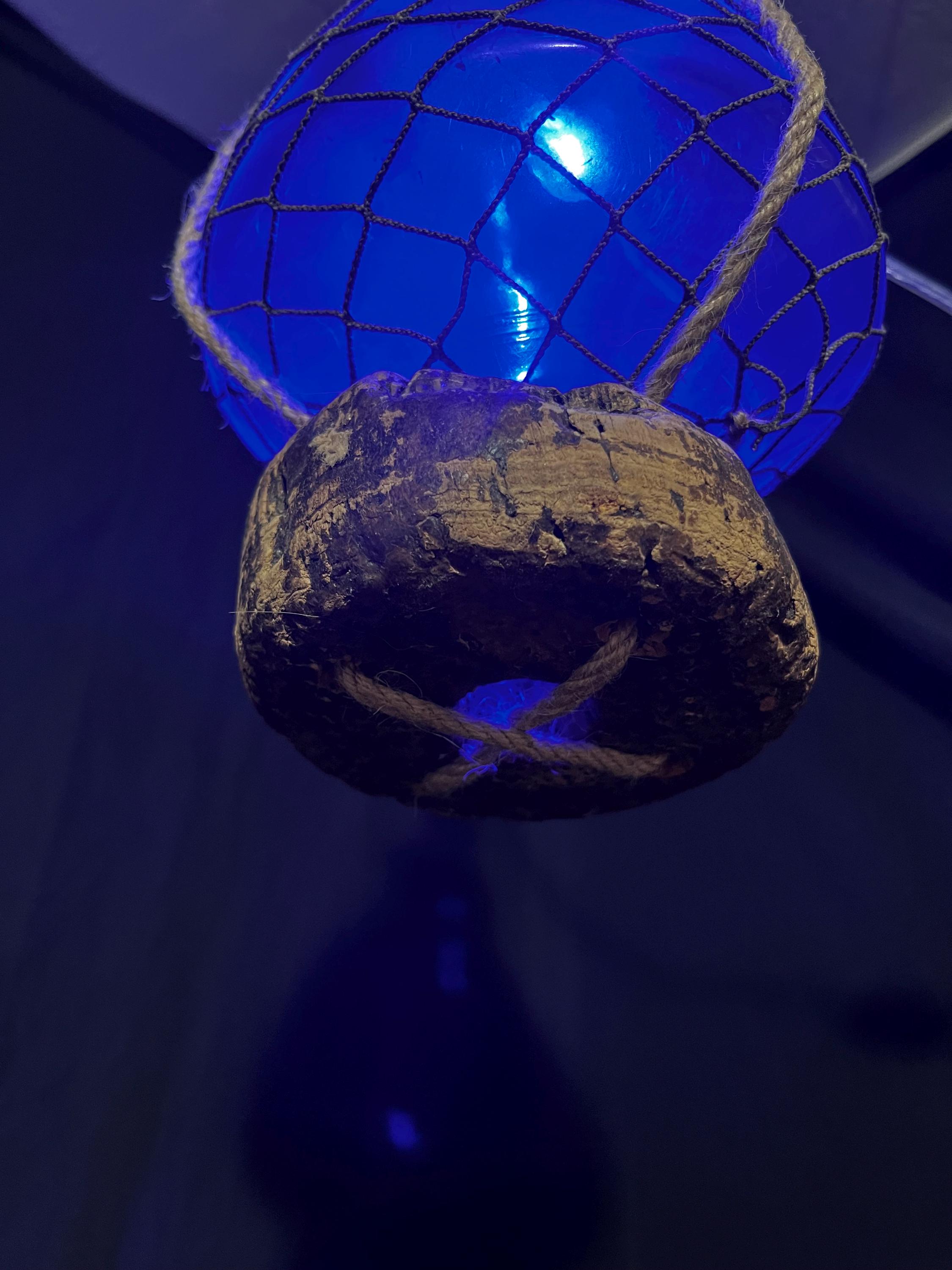 Tiki Bar Blue Hanging Light Fish Float Style - Etsy