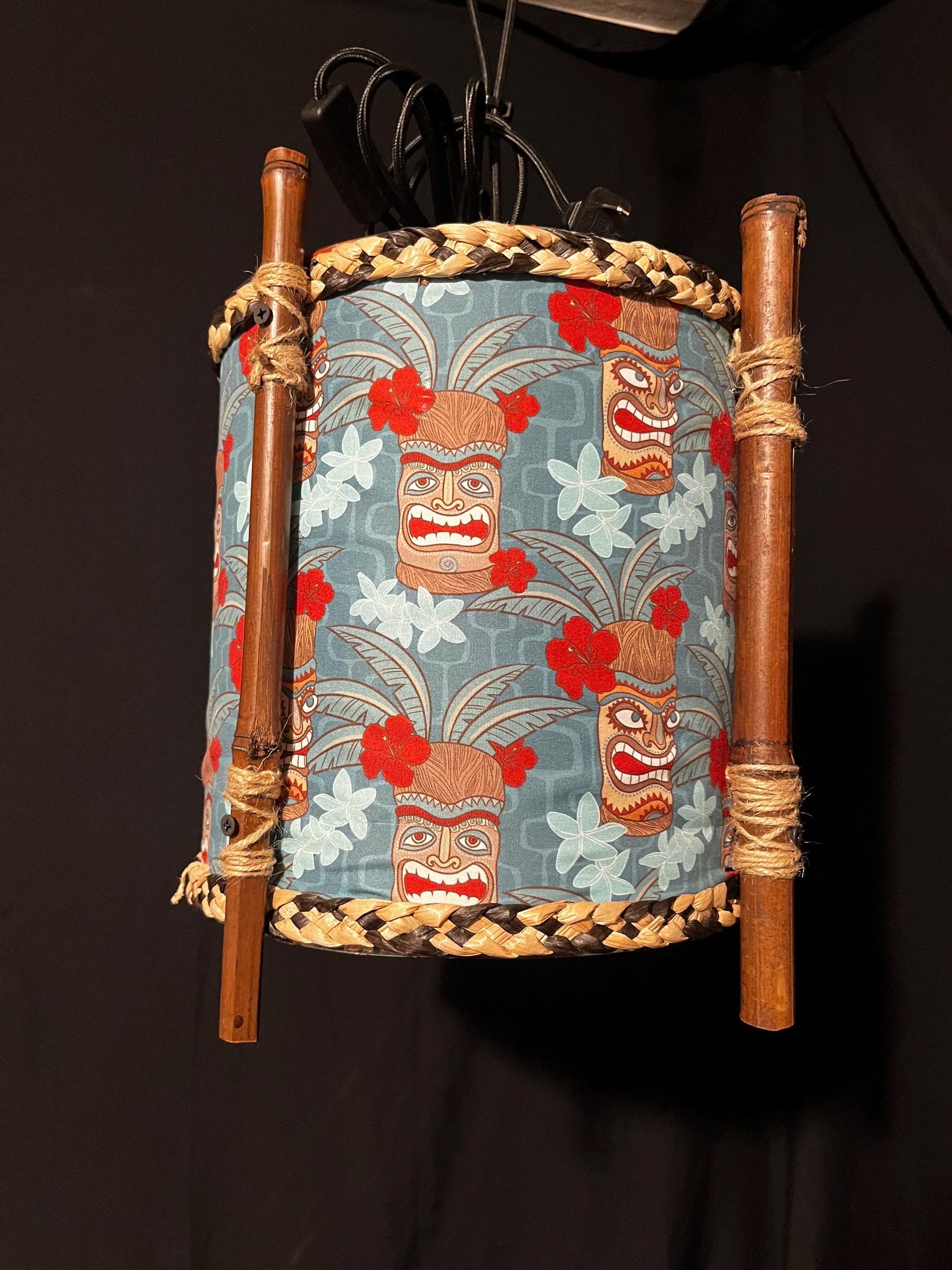 Tiki Lamp Hanging Tiki Bar Lamp - Etsy