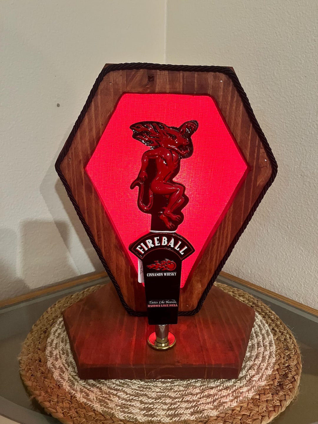 Fireball Handmade Bar Pull Table Top Lamp - Etsy