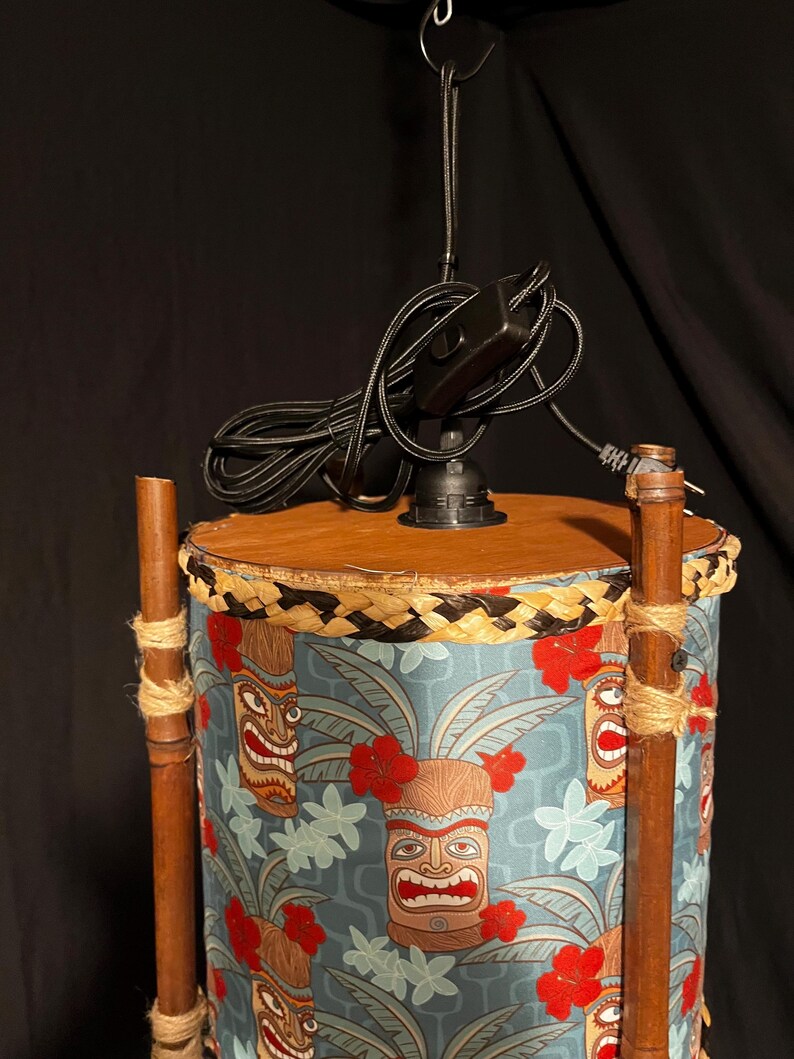 Tiki Lamp Hanging Tiki Bar Lamp - Etsy