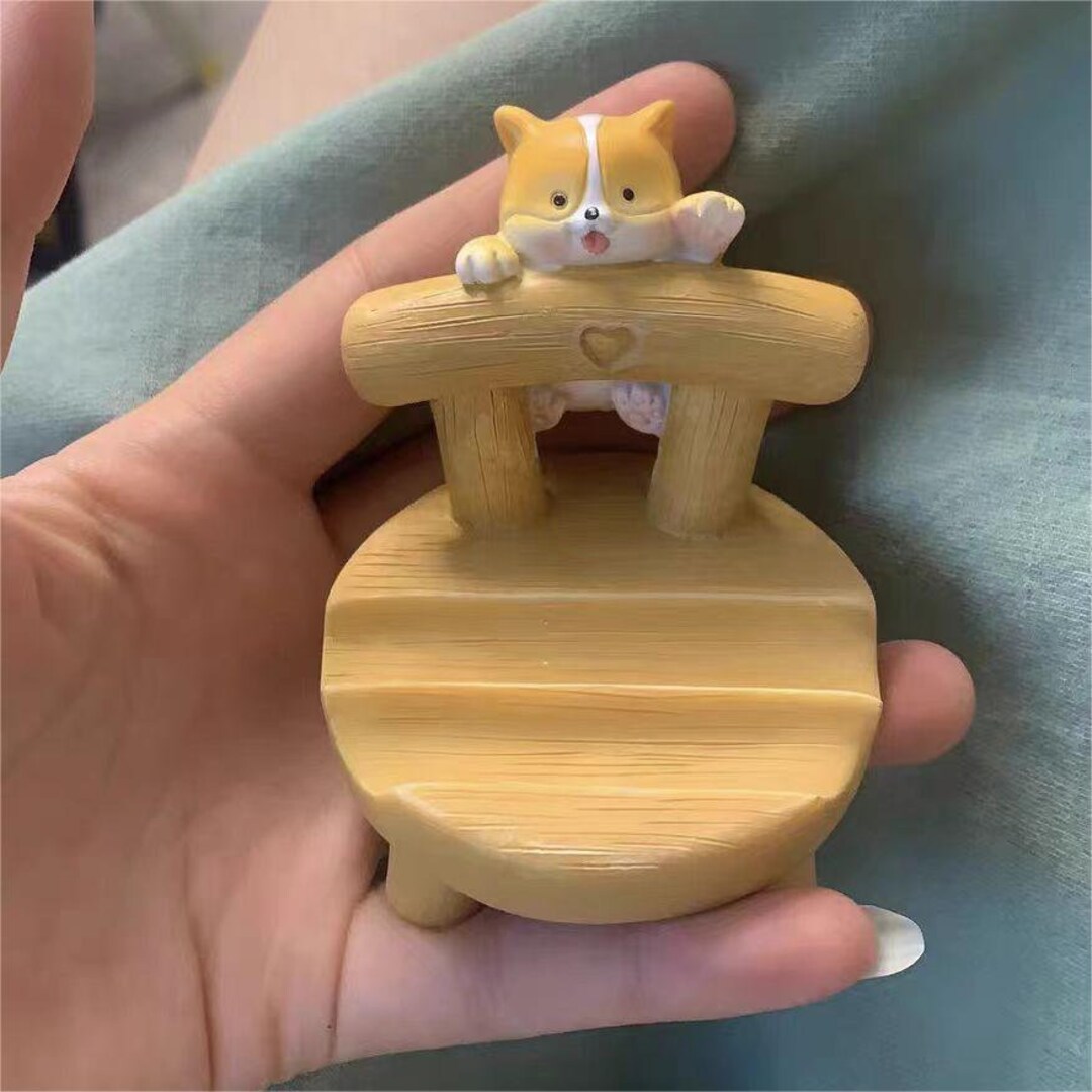 Adorable and Cute Corgi Phone Holder Handcrafted iPhone iPad Stand ...