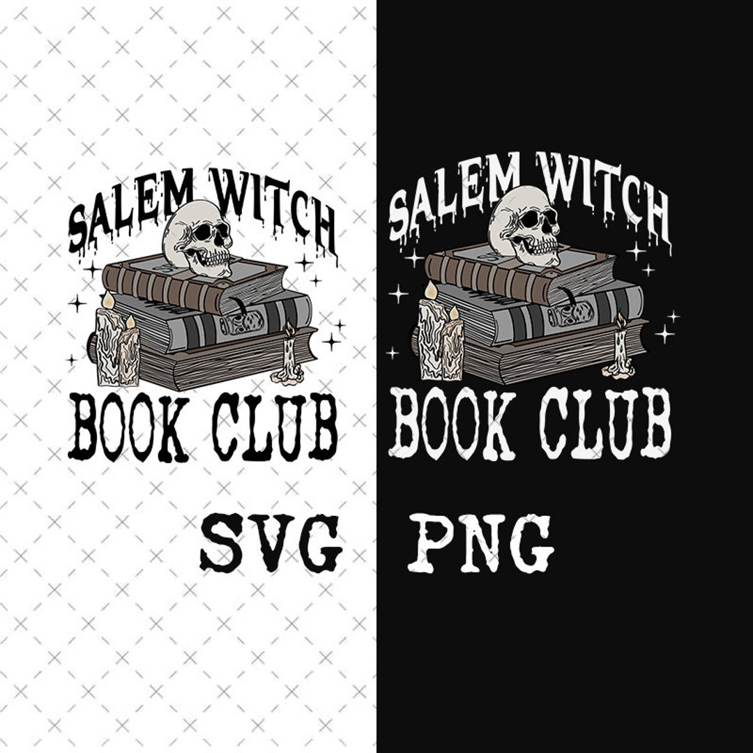 Salem Witch Book Club Svg ,salem Witch Book Club Png, Horror Characters ...