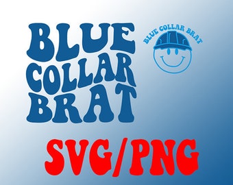 Blue Collar PNG Digital File - Etsy