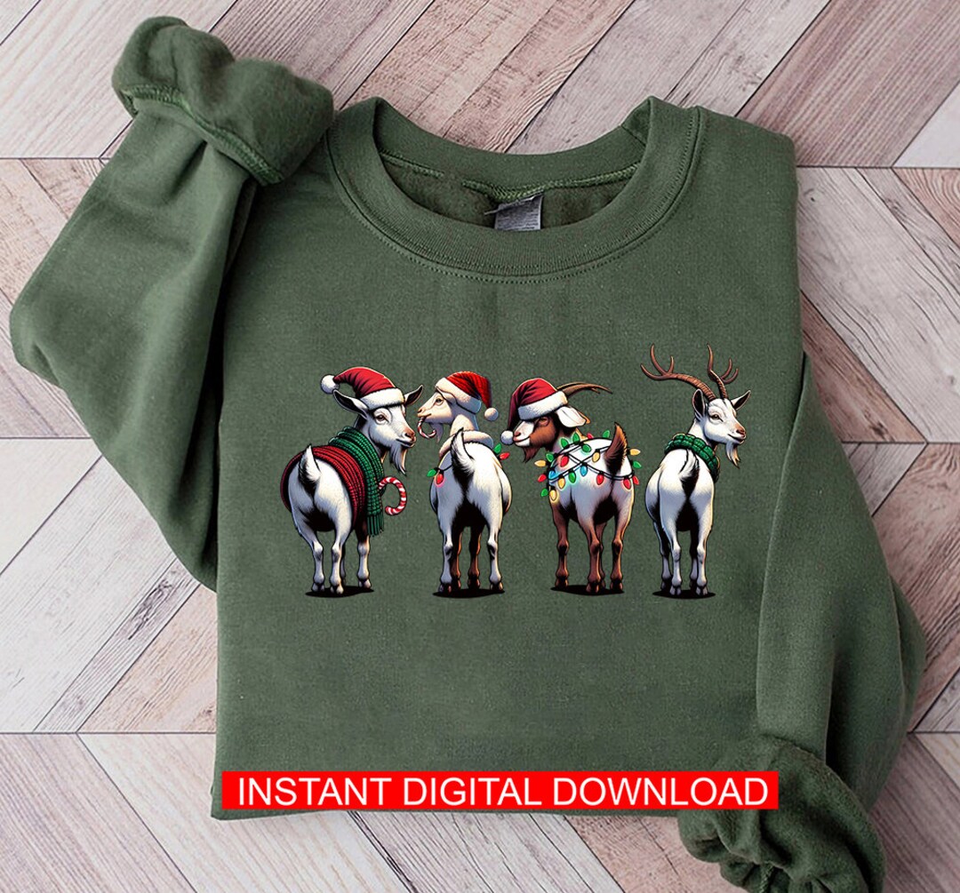Funny Goat Christmas Light Png, Christmas Goat Png, Funny Farmer Png ...