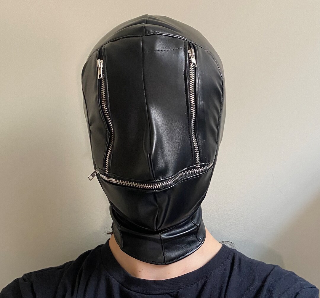 Zipper Face Bondage Mask - Etsy