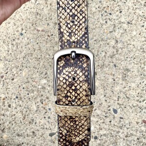 Genuine Rattlesnake Skin Belt - Etsy