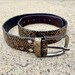 Genuine Rattlesnake Skin Belt - Etsy