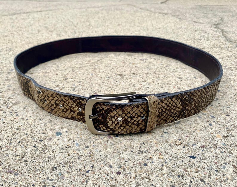 Genuine Rattlesnake Skin Belt - Etsy