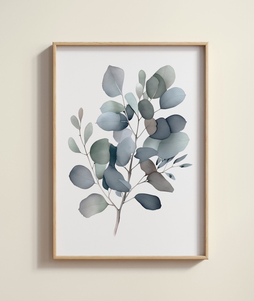 Silver Dollar Eucalyptus, Wall Art Print, Botanical Wall Decor ...