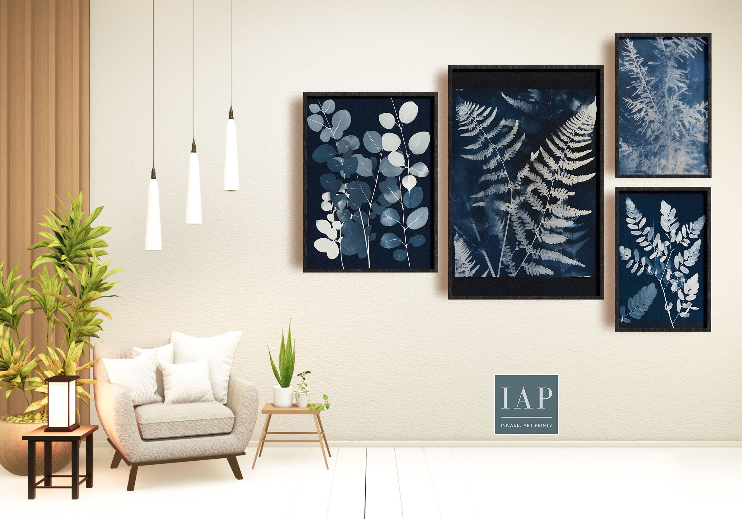 Cyanotype Print Set 8 Image Set Digital Print Download - Etsy