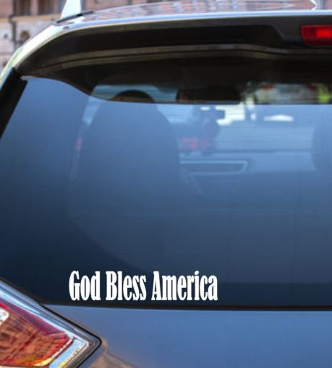 God Bless America Vinyl Decal, Car Decal, Car Sticker, Window Decal ...