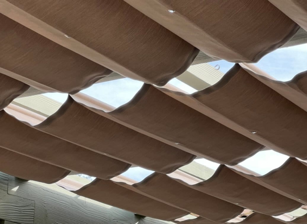 Custom Retractable Wave Pergola Canopy Kit 10 X 10 Patio Shade Cover ...