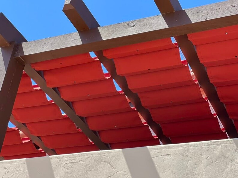 Custom Retractable Wave Pergola Canopy Kit 10 X 20 Patio Shade Cover ...