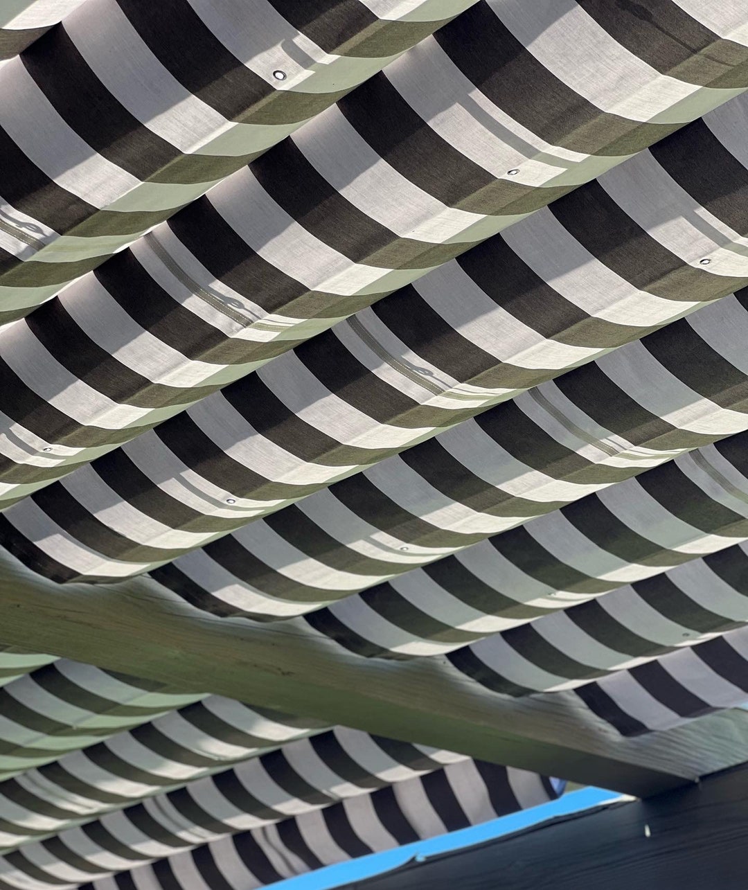 Custom Retractable Wave Pergola Canopy Kit 10 X 12 Patio Shade Cover ...