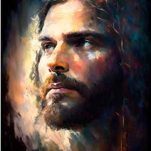Portrait of Jesus, Religious Painting, Jesus Christ, Jesus Wall Art ...