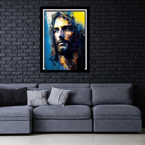 Jesus Colorful Portrait - Etsy