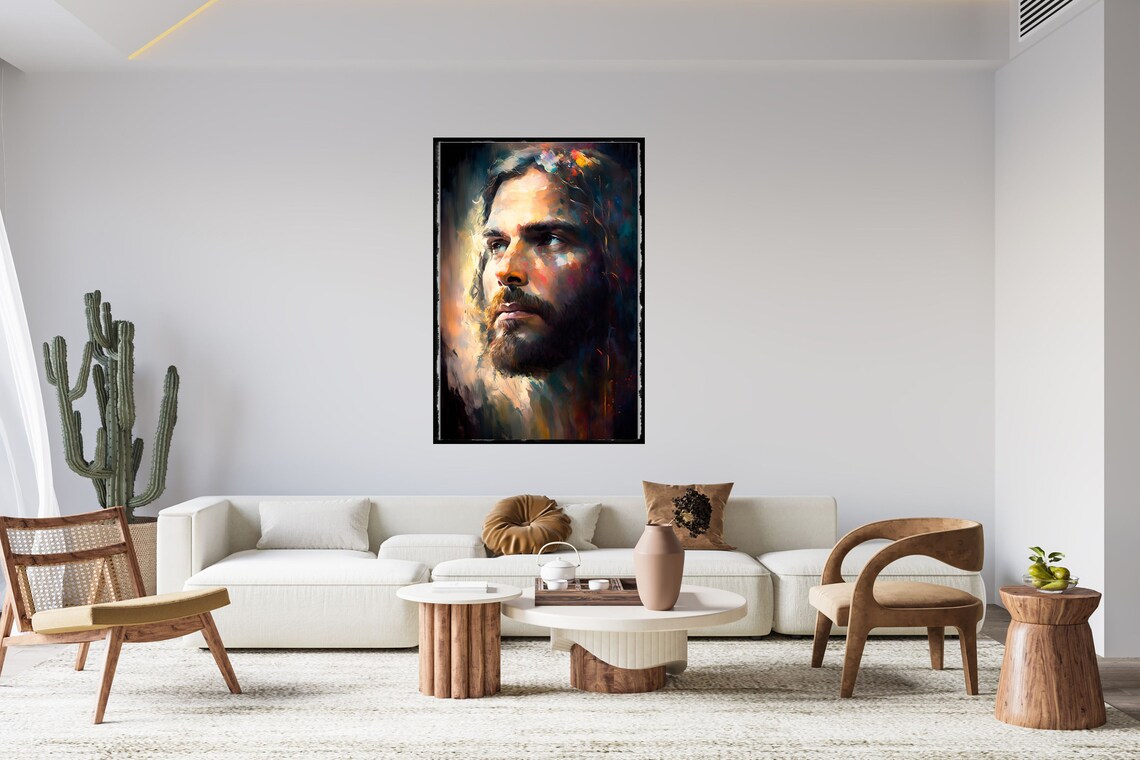 Portrait of Jesus, Religious Painting, Jesus Christ, Jesus Wall Art ...