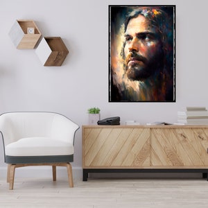 Portrait of Jesus, Religious Painting, Jesus Christ, Jesus Wall Art ...