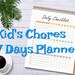 Editable Printable Planner for Kids Chores Daily Planner for 7 Days To ...