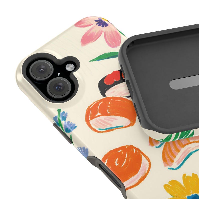 Aesthetic Japanese iPhone 15 14 13 Pro Max Case, Mag Safe Sushi Case ...