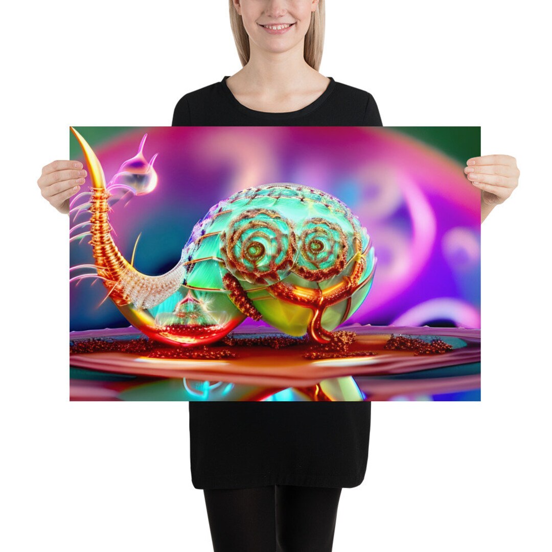 Snail-like Creature (poster) - Etsy
