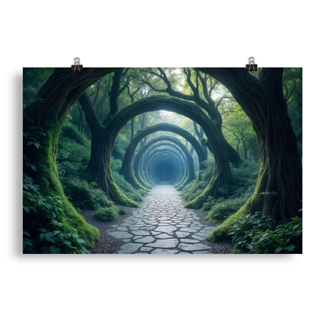 A Magical Path Fantasy Landscape Wall Art Poster Print - Etsy