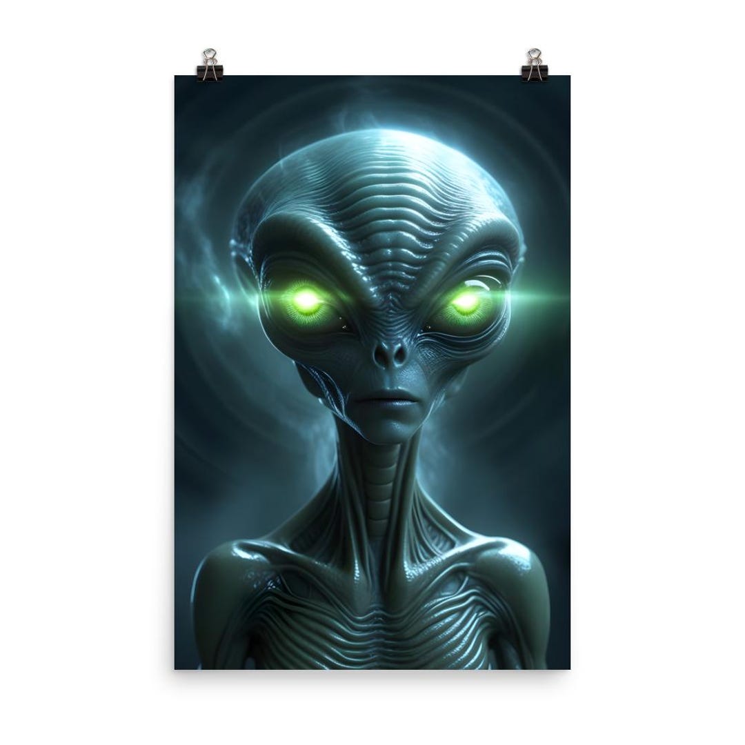 ET Alien Extraterrestrial Sci Fi Wall Art Poster Print - Etsy