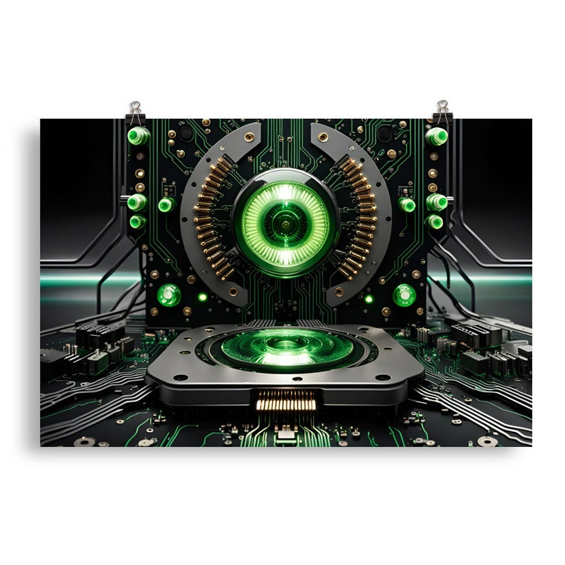 The Super Processor - Wall Art - Poster Print - Digital Art - Sci-fi ...