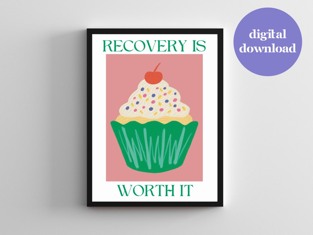 Cupcake Eating Disorders Art Print for Recovery Mental Health Art ...