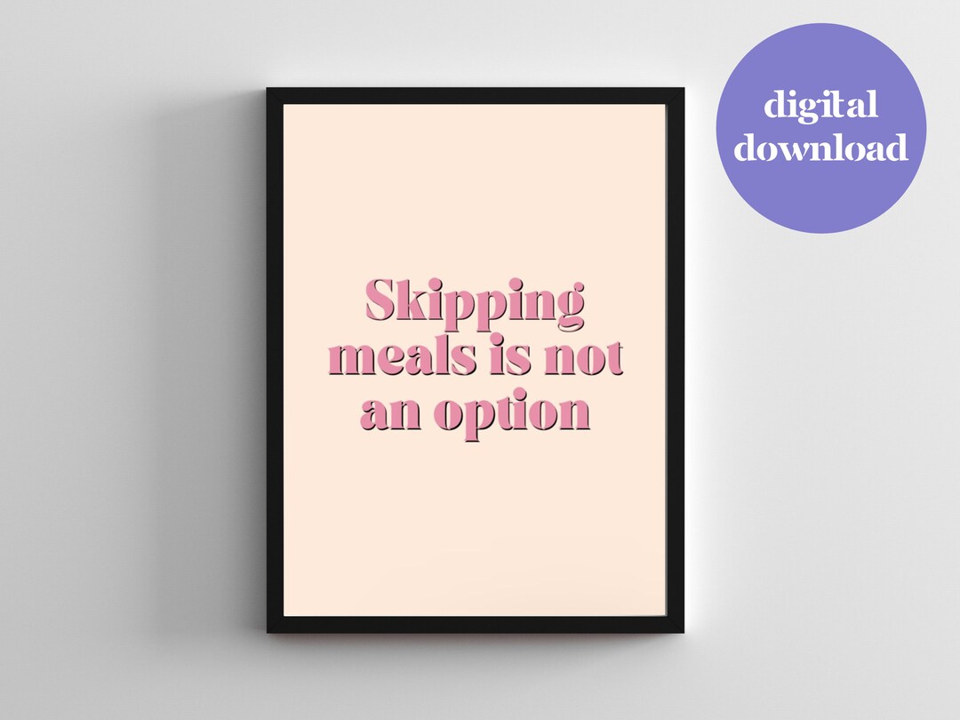 Eating Disorders Recovery Quotes ED Art Print Eating Disorder Recovery ...