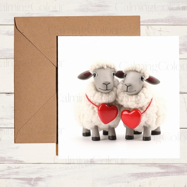 Sheep Greeting Cards - Etsy